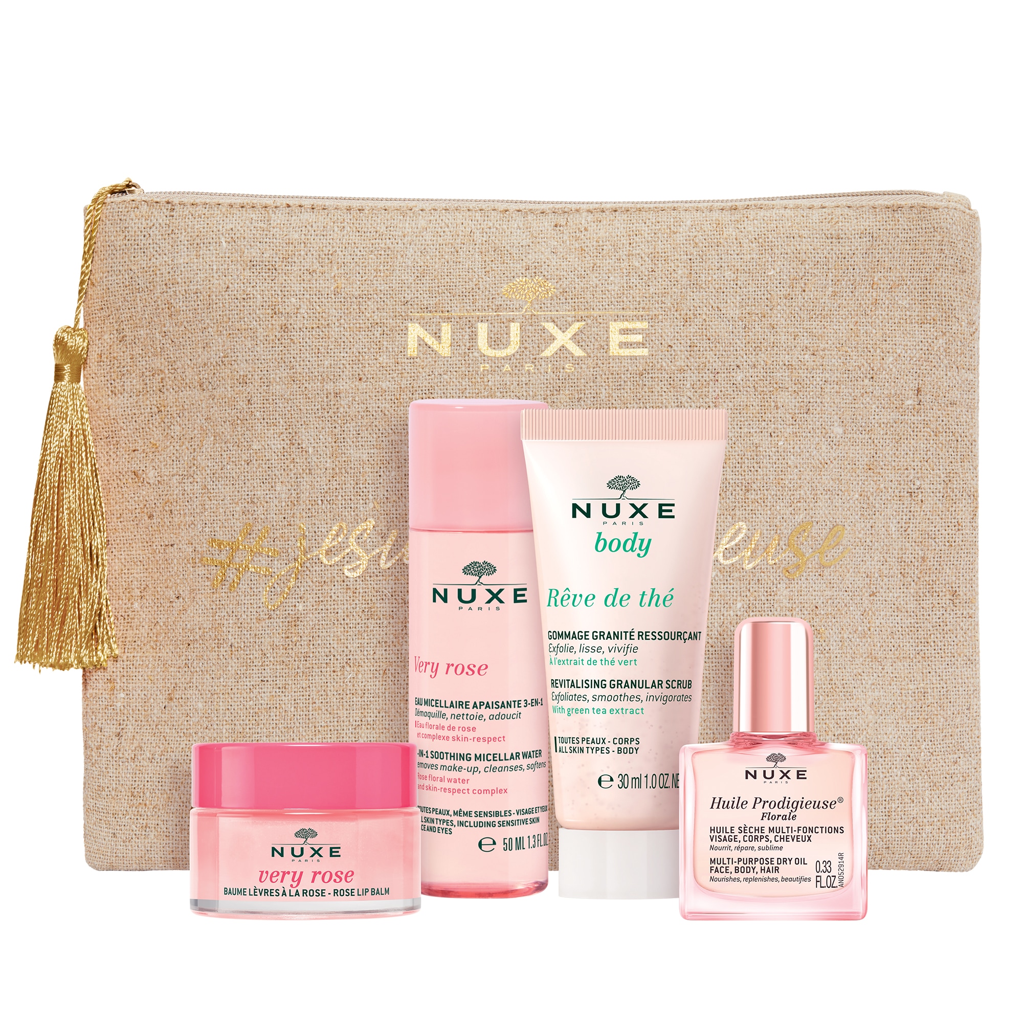 Trousse Mes Indispensables 100% Pink - Trousse Soins de NUXE ≡ SEPHORA