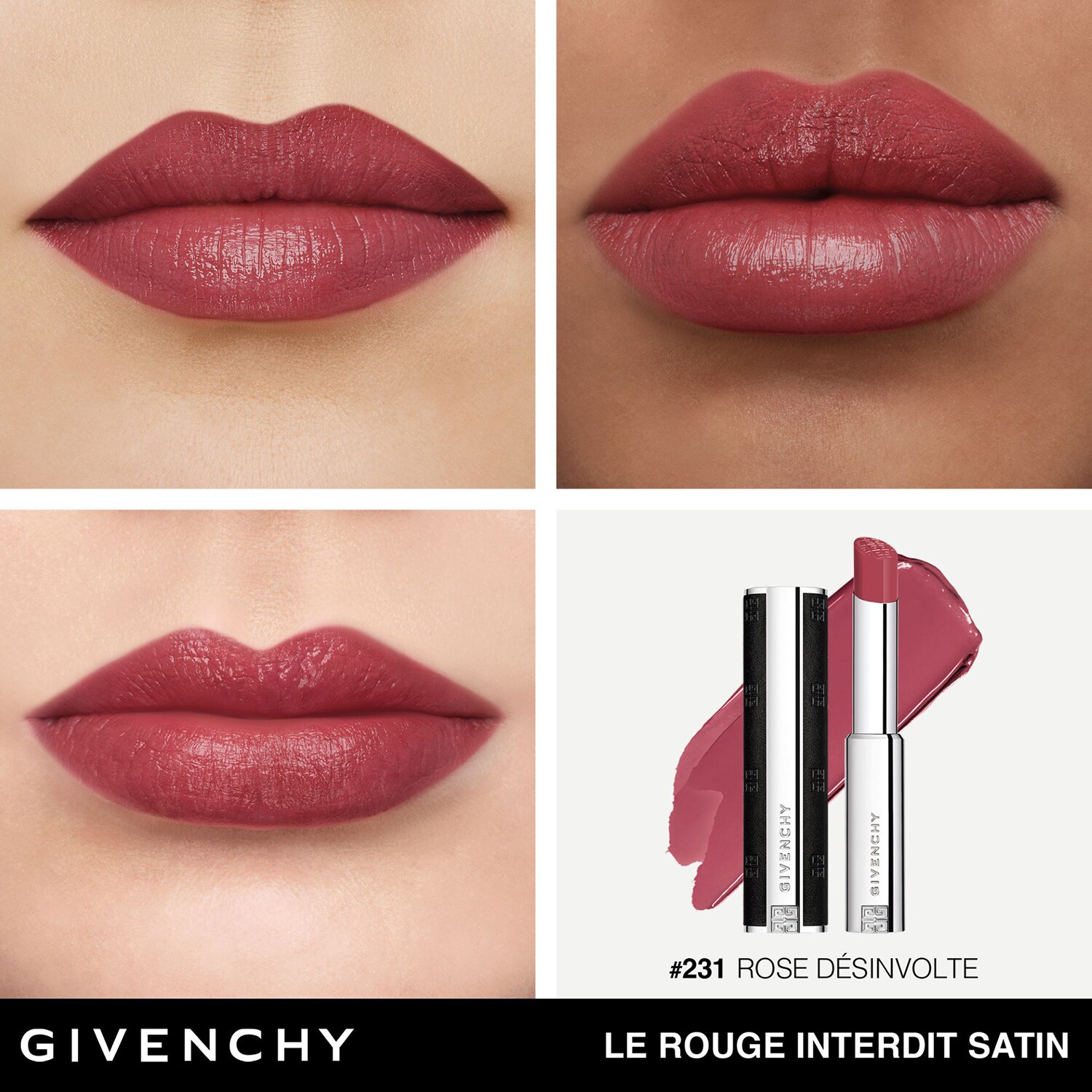 Le Rouge Interdit Satin - Rouge à Lèvres Fini Satin de GIVENCHY ≡ SEPHORA