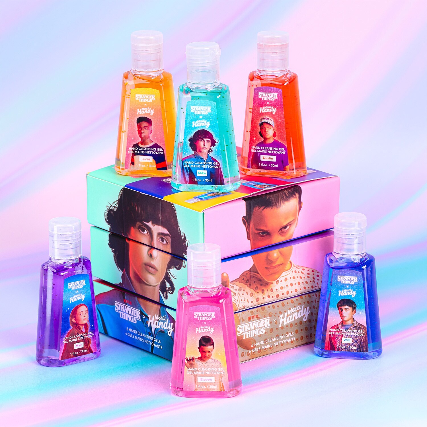 Stranger Things Kit Cube - Coffret Gels mains nettoyant de MERCI HANDY ...