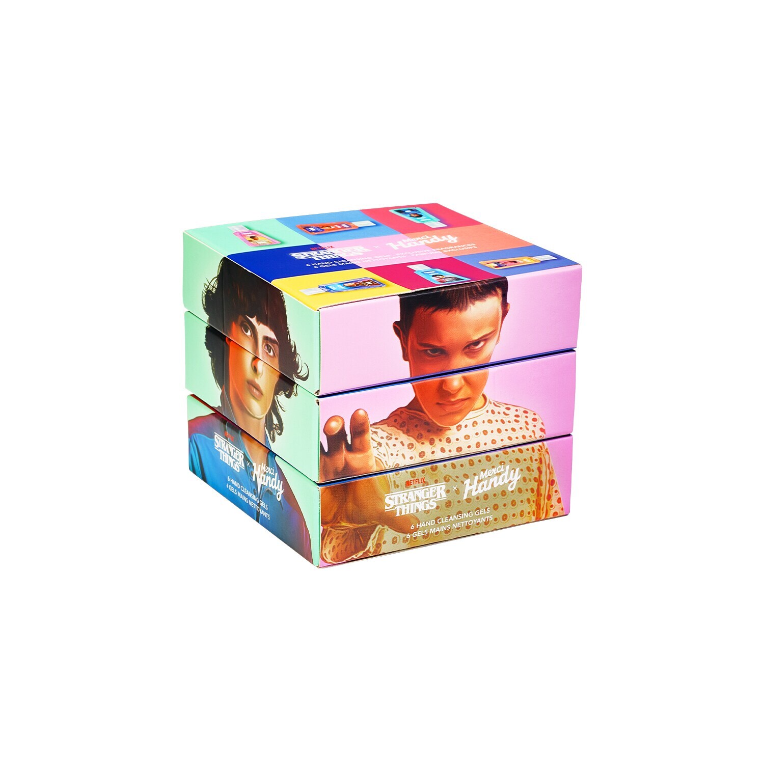 Stranger Things Kit Cube - Coffret Gels mains nettoyant de MERCI HANDY ...