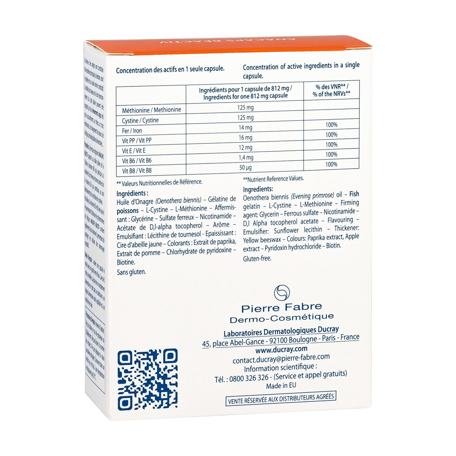 Anacaps Reactiv - Complément alimentaire anti-chute de DUCRAY ≡ SEPHORA