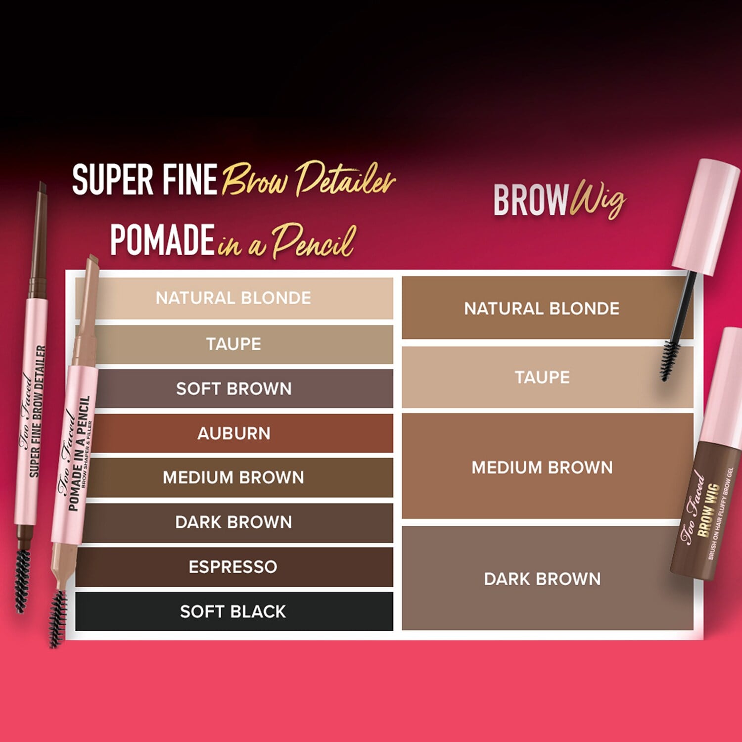 Brow Wig Eyebrow Gel - Mascara à sourcils de TOO FACED ≡ SEPHORA