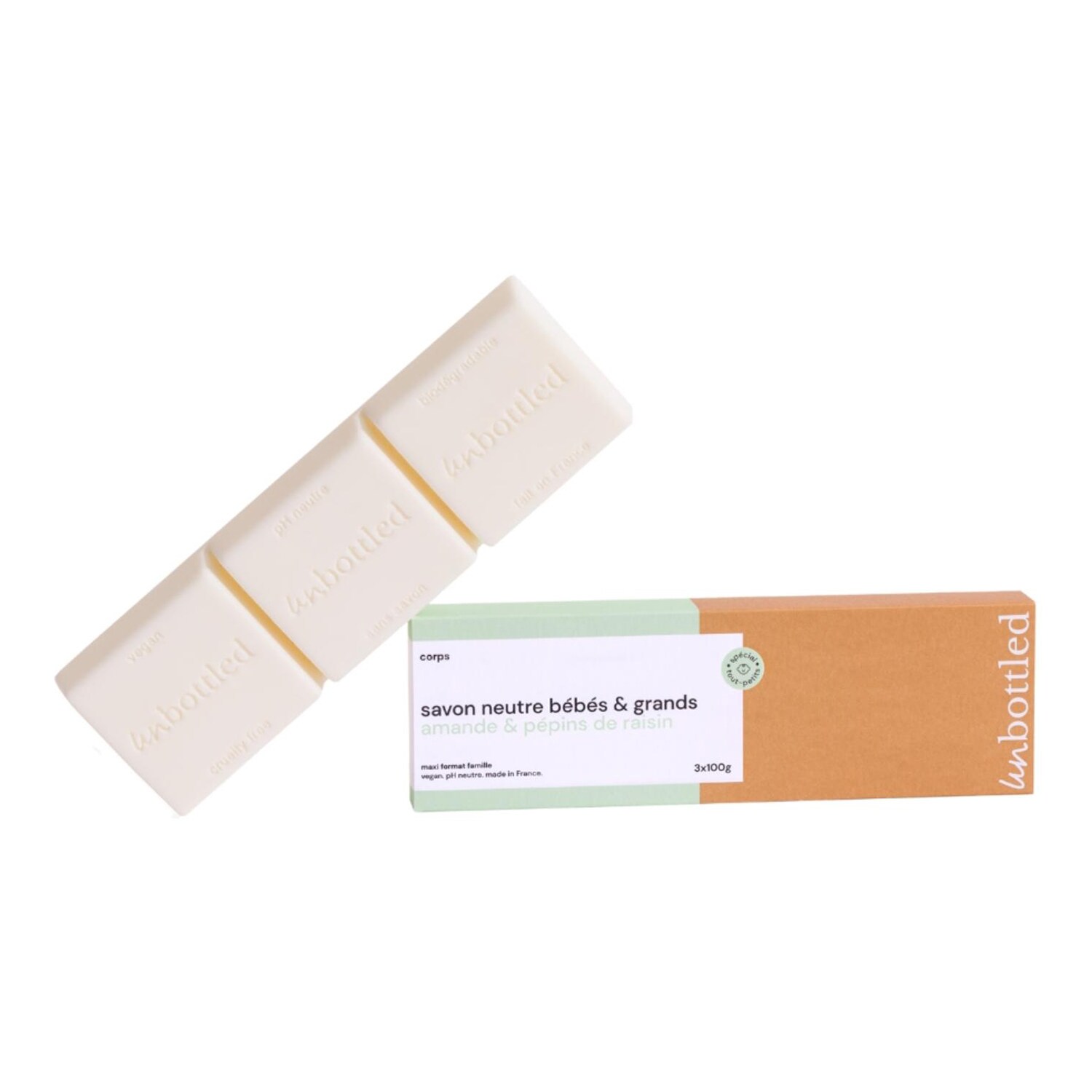 Maxi Savon Neutre Bébés et Grands - Savon pour le corps de UNBOTTLED ≡ ...