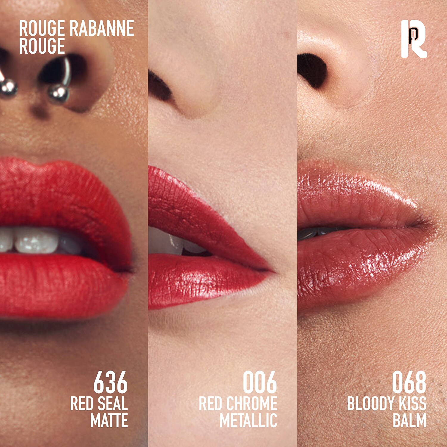 Rouge Rabanne Famous Lipcolor - Rouge à lèvres métallique hydratant de ...