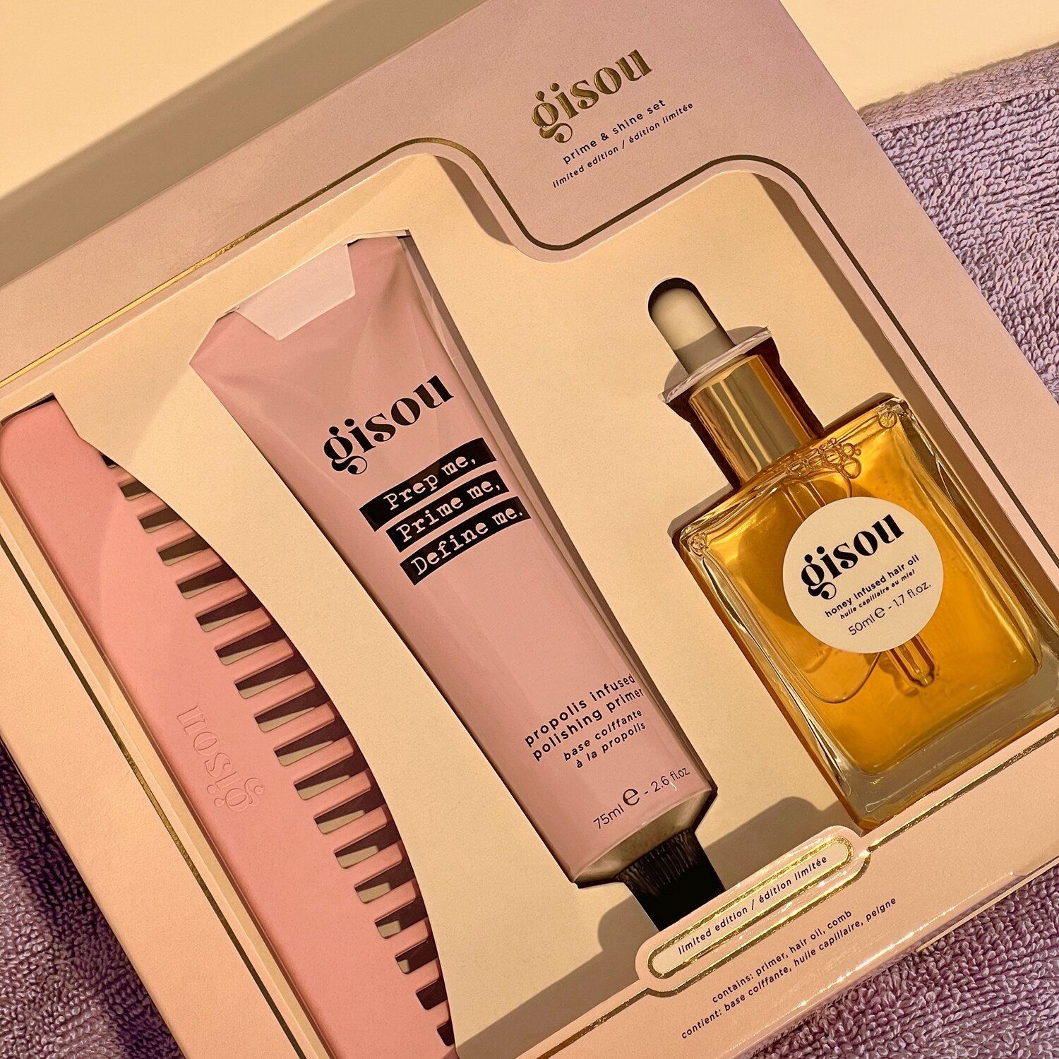 Prime & Shine Set - Coffret soin cheveux de GISOU ≡ SEPHORA