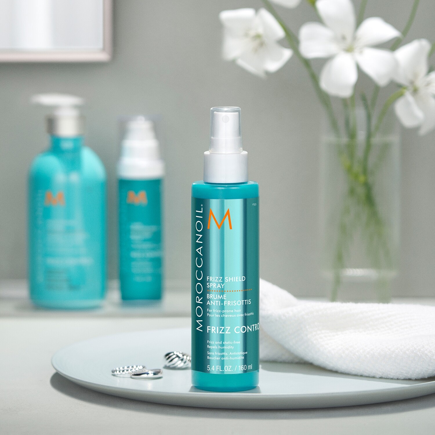 FRIZZ CONTROL - Brume Anti-Frisottis Légère pour cheveux Doux et Soyeux ...