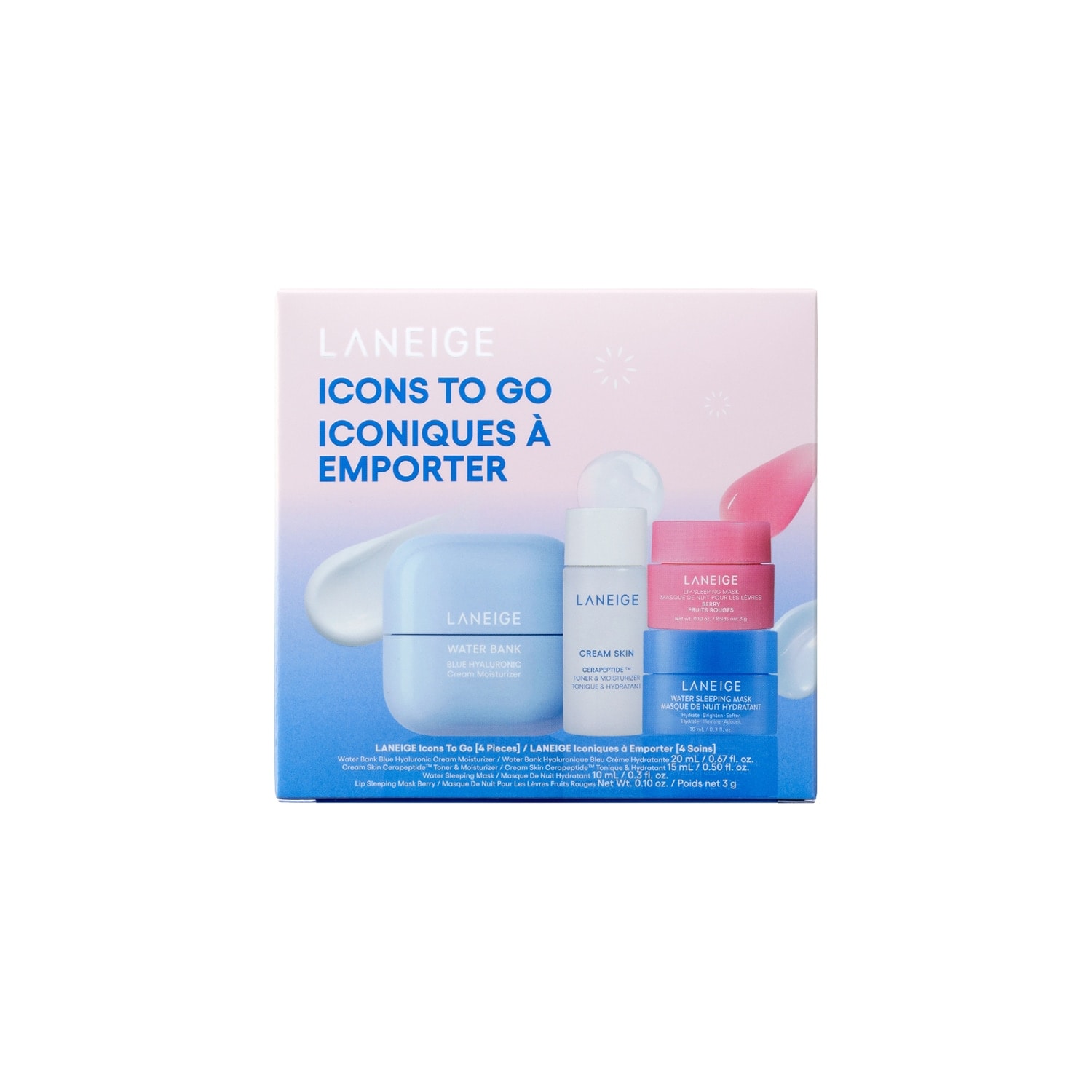 Icons to Go Set - Coffret Soin Visage de LANEIGE ≡ SEPHORA