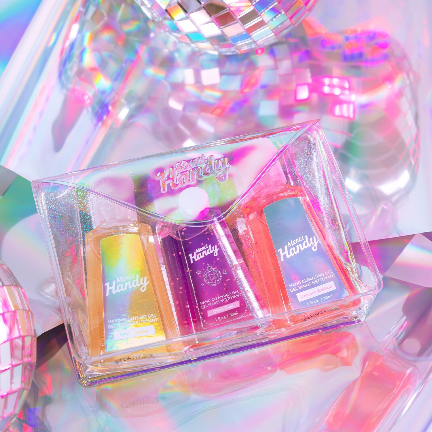 Kit Glitter - Gel mains nettoyant de MERCI HANDY ≡ SEPHORA