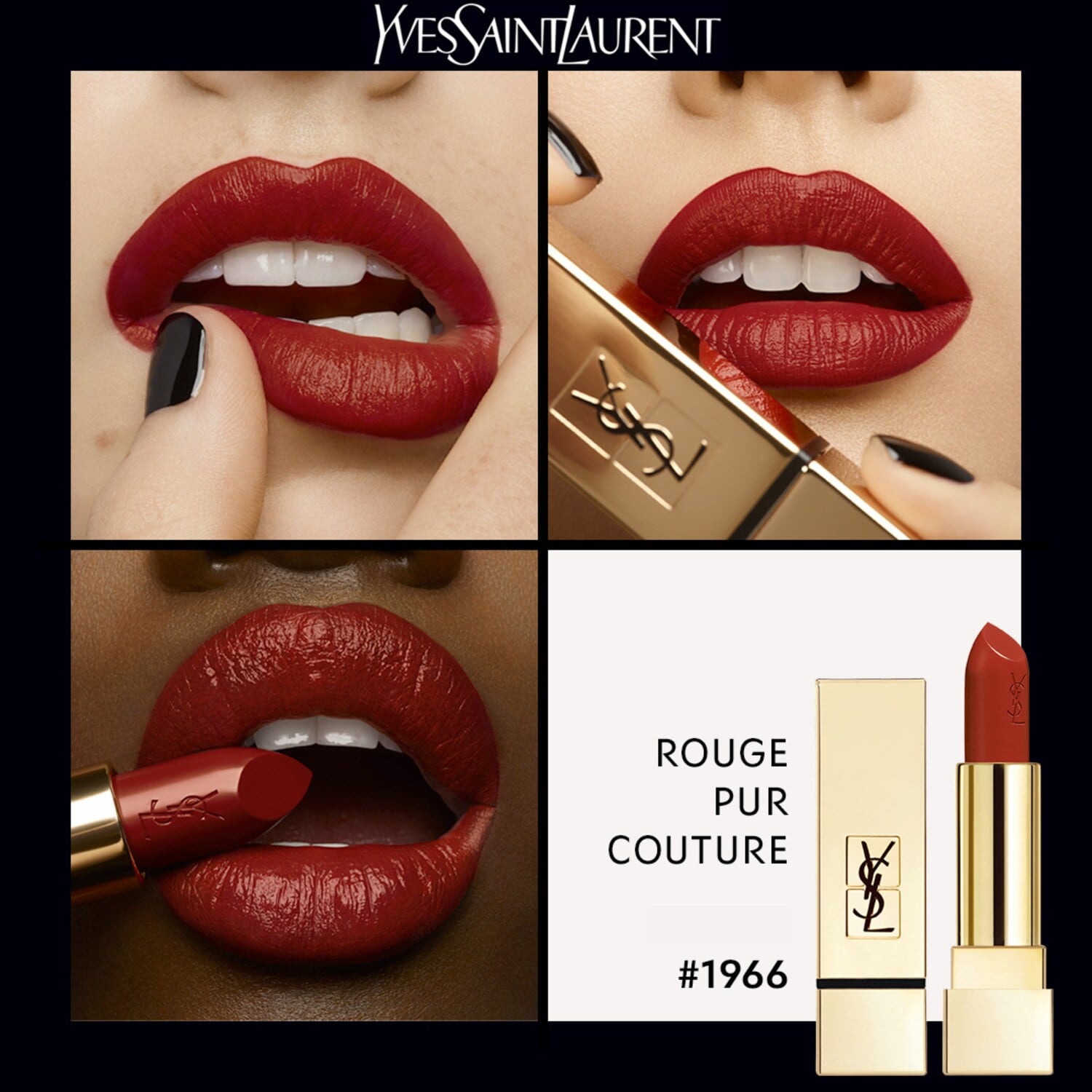 Rouge Pur Couture - Rouge à lèvres satiné longue tenue de YVES SAINT ...