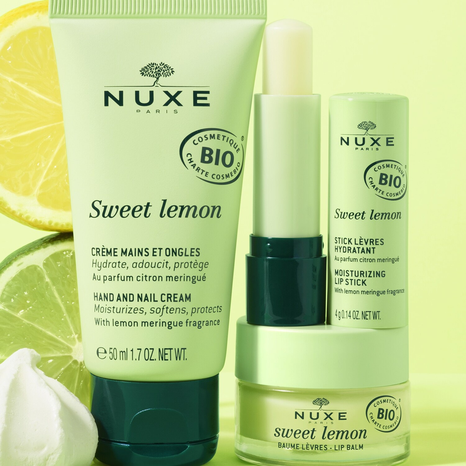 Baume à lèvres au parfum citron meringué - Baume à lèvres de NUXE ≡ SEPHORA