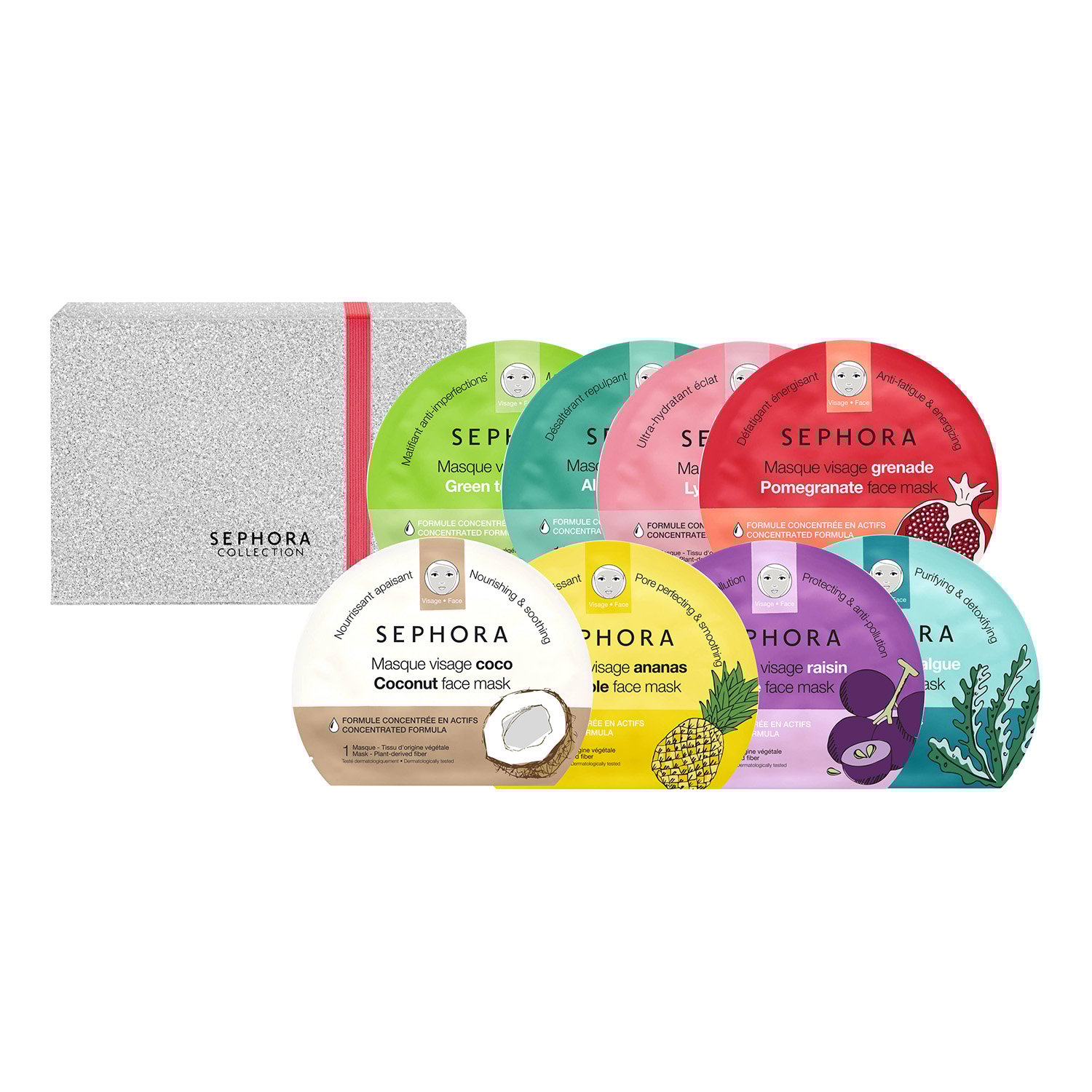 Coffret Masques visage - Kit de masques tissus de SEPHORA COLLECTION ≡ ... Coffret Masques visage - Kit de masques tissus de SEPHORA COLLECTION ≡ ...