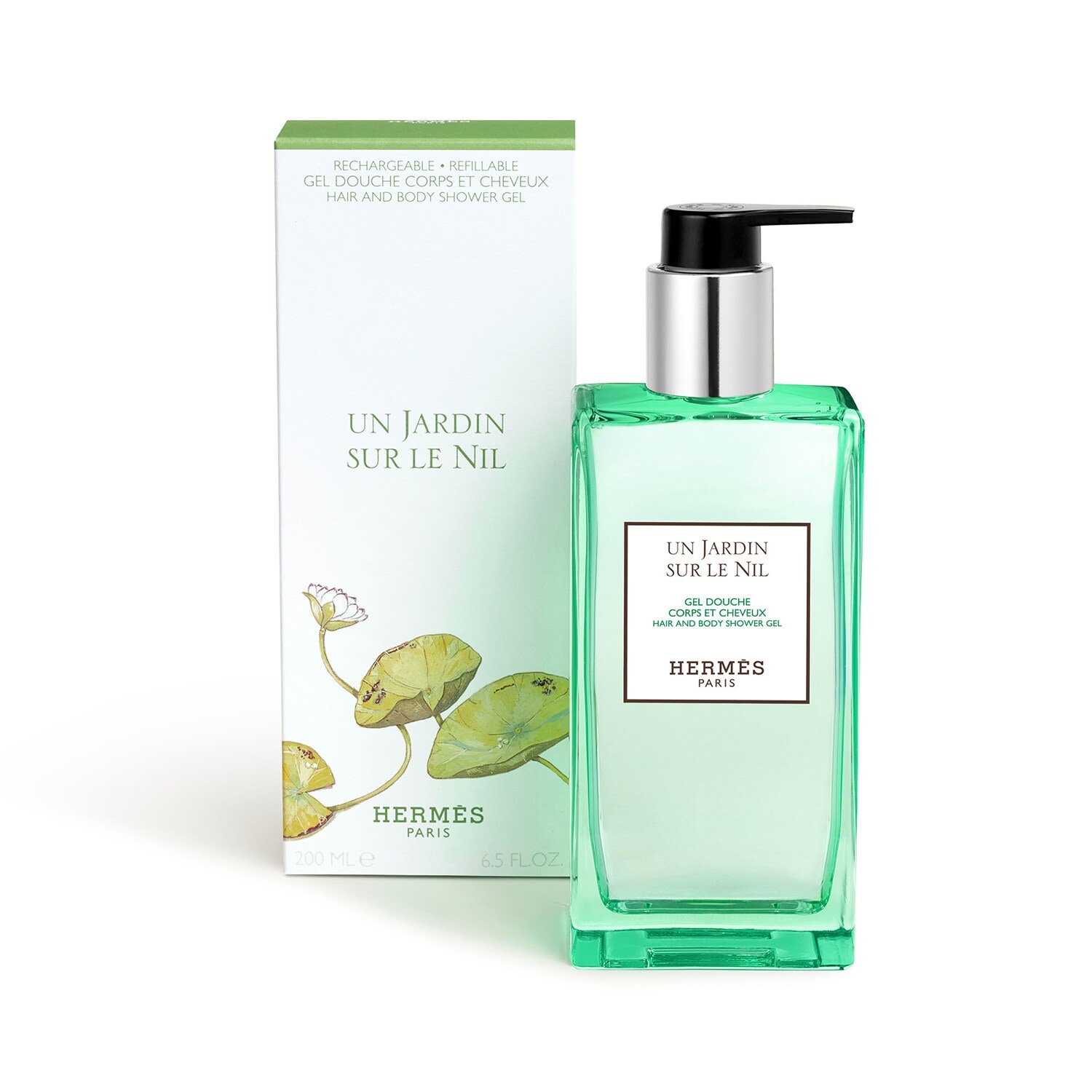 Un Jardin sur le Nil Gel douche corps et chev Flacon 200ml de HERMÈS ≡ ...
