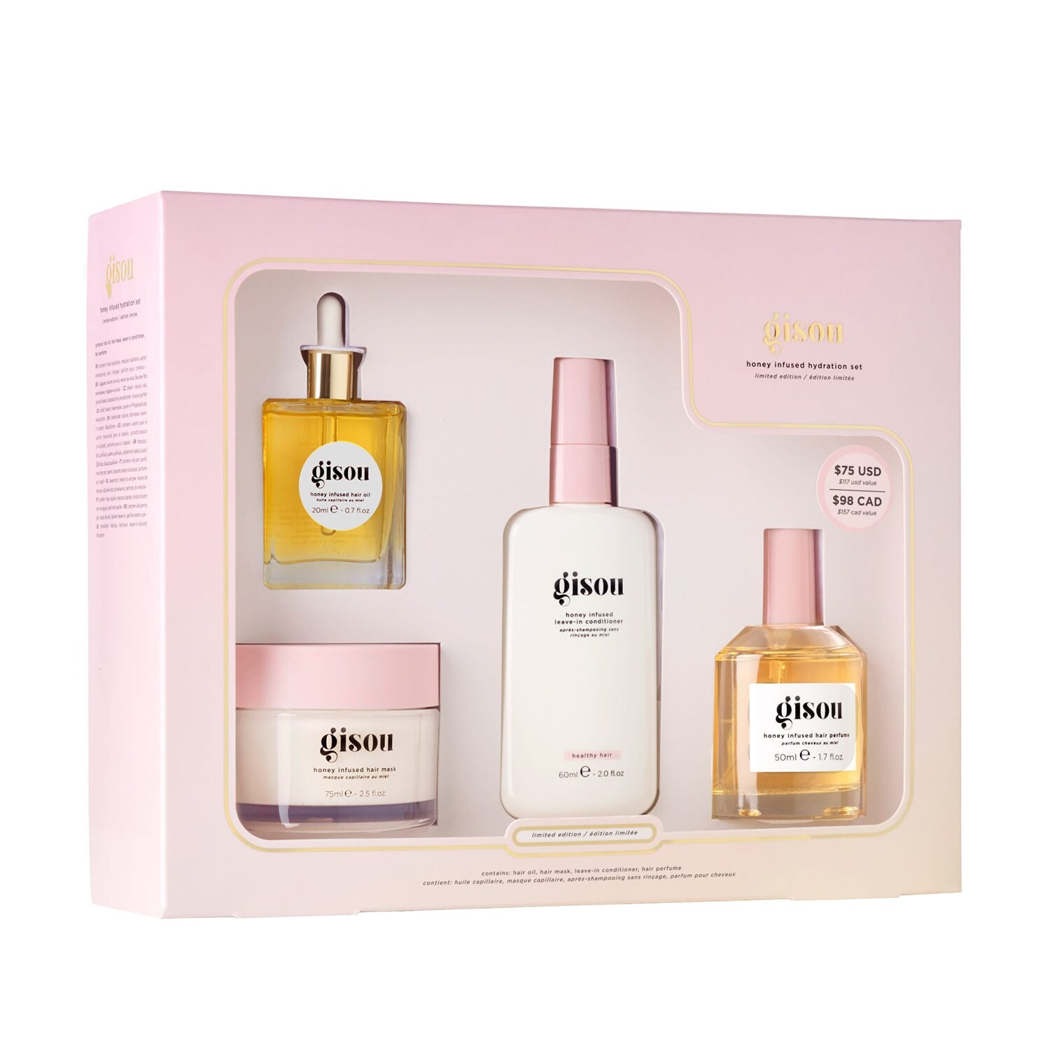 Honey Infused Hydration Set - Coffret soin cheveux de GISOU ≡ SEPHORA