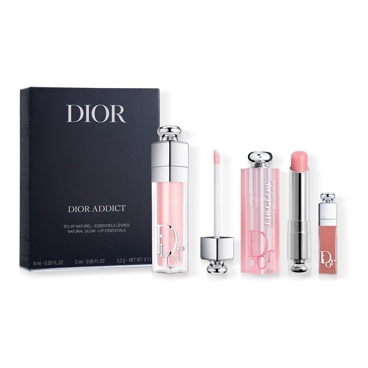 Coffret maquillage Dior Addict - Éclat naturel - essentiels lèvres de ...