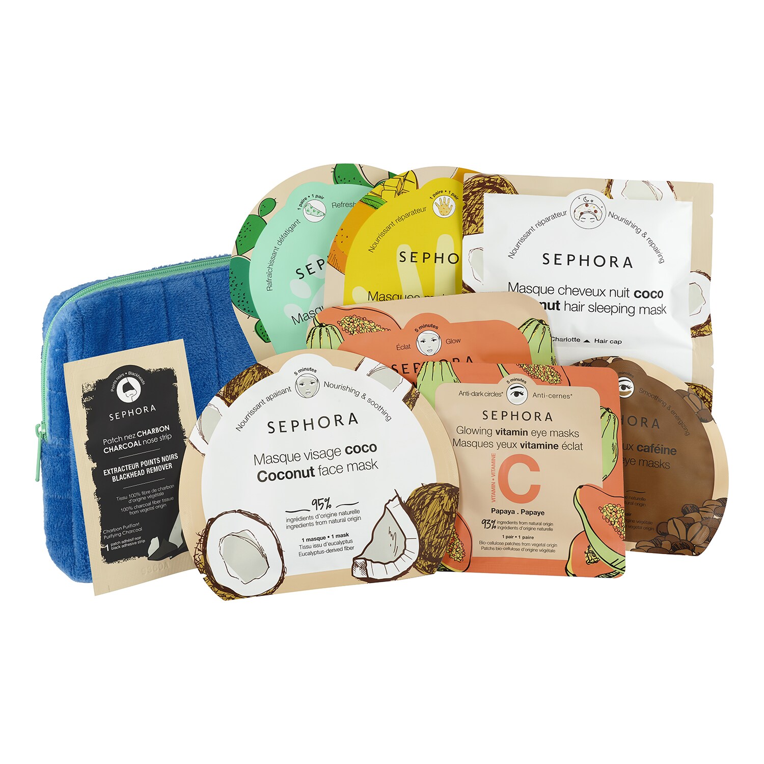 Kit de 8 masques visage et corps - Wishing You de SEPHORA COLLECTION ≡ ...