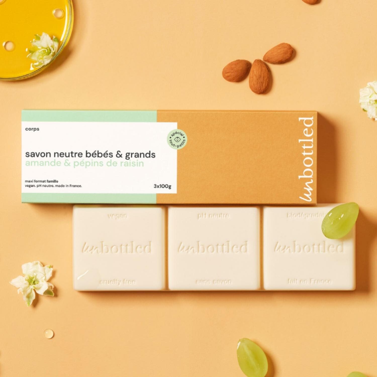 Maxi Savon Neutre Bébés et Grands - Savon pour le corps de UNBOTTLED ≡ ...